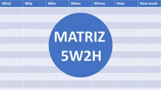 O que é matriz 5w2h? 5w 2h, 5 w 2h, 5 w2h